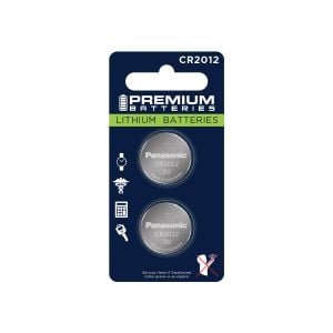 Premium Batteries CR2012 Battery 3V Lithium Coin Cell (2 Panasonic ...